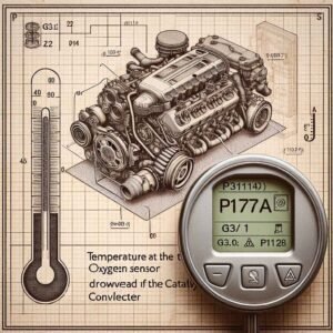 P117A Mercedes The temperature at component G3/1 (Oxygen sensor ...