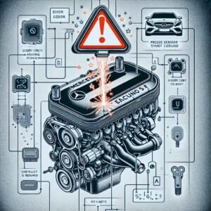 P158C Mercedes The combustion chamber pressure sensor (cylinder 5) has ...