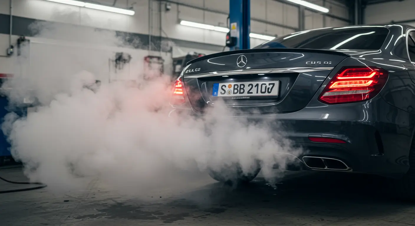 Mercedes Exhaust Smoke on Startup: Causes & Fixes - Mercedes enthusiasts